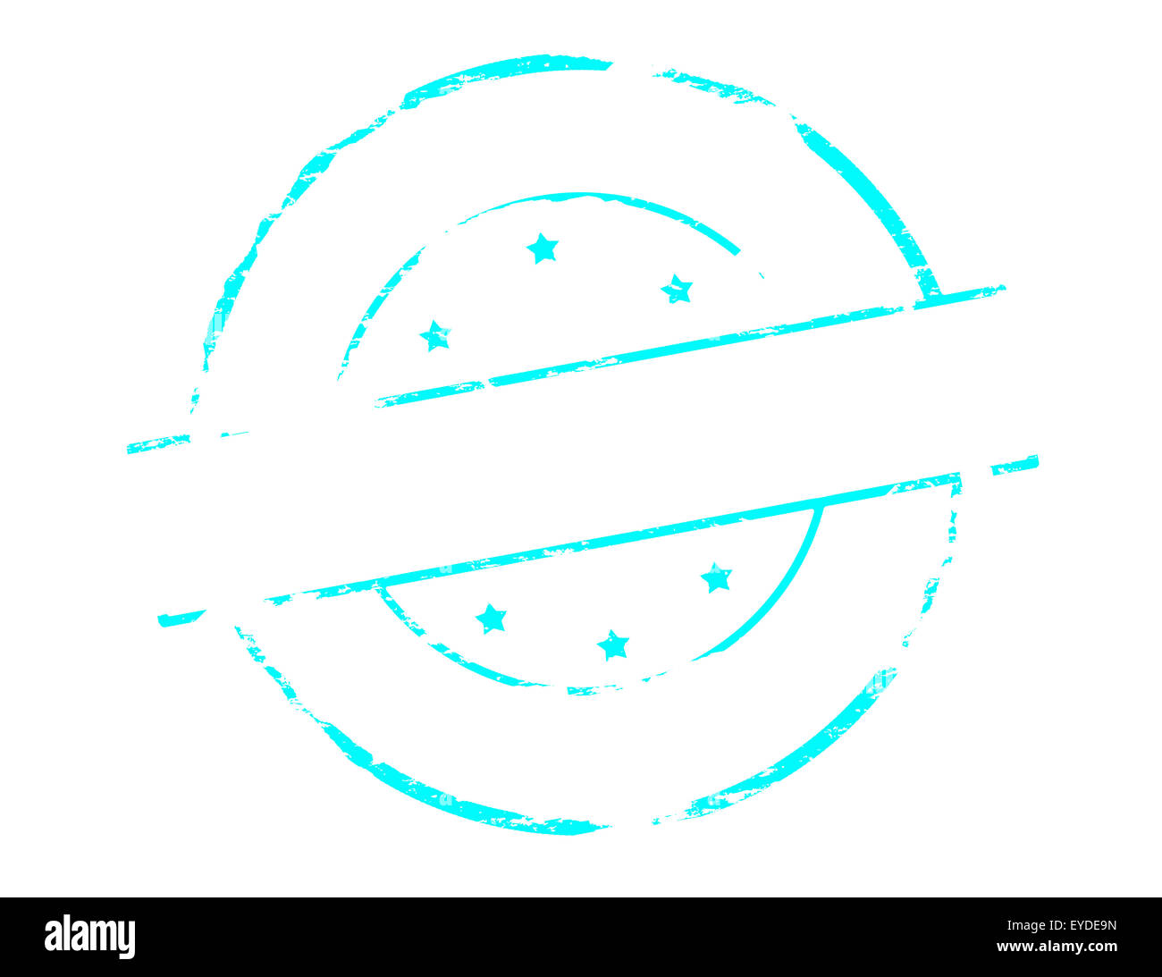 Rubber round stamp with no text inside, vector illustration Stock Photo ...