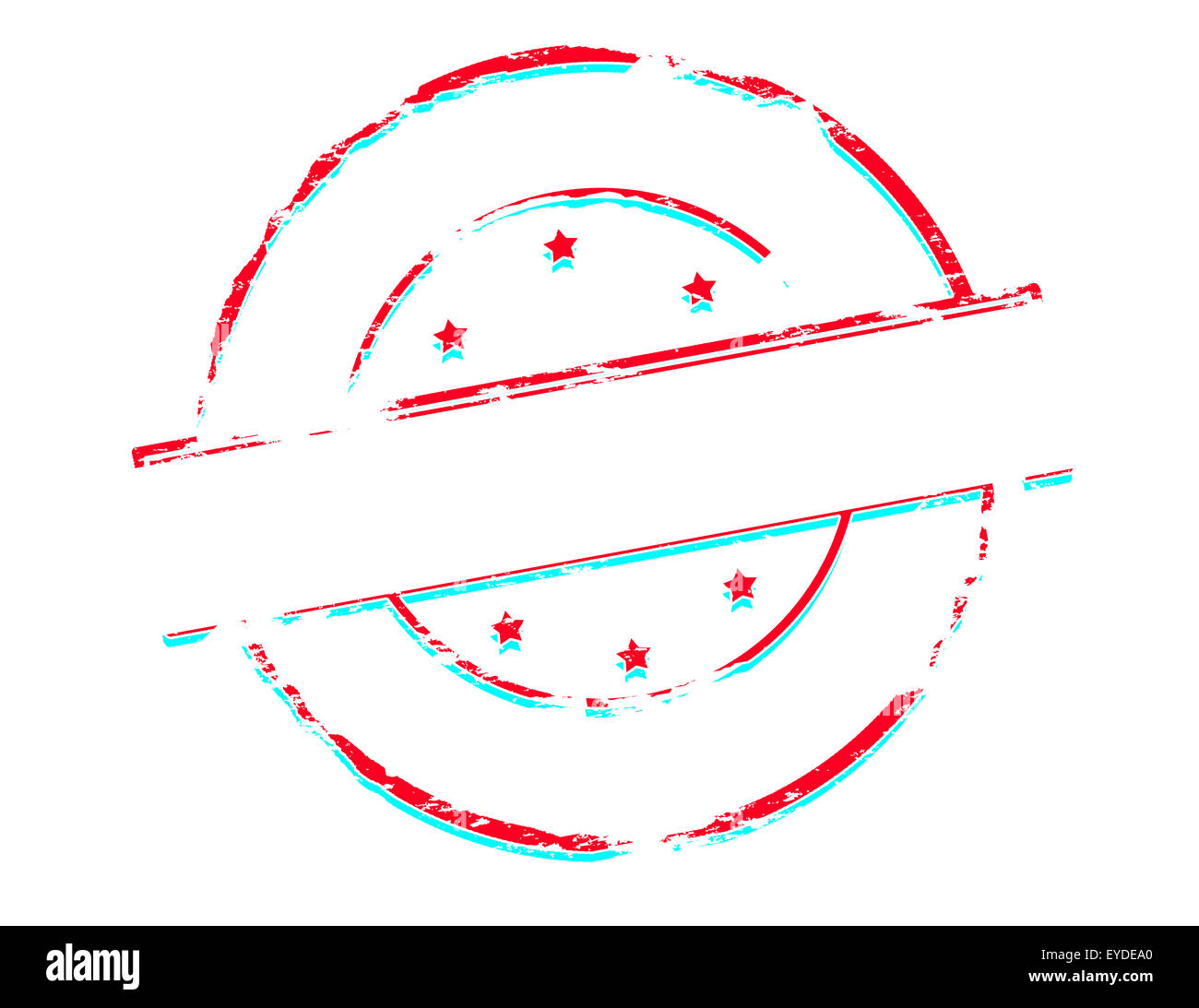 Rubber round stamp with no text inside, vector illustration Stock Photo ...