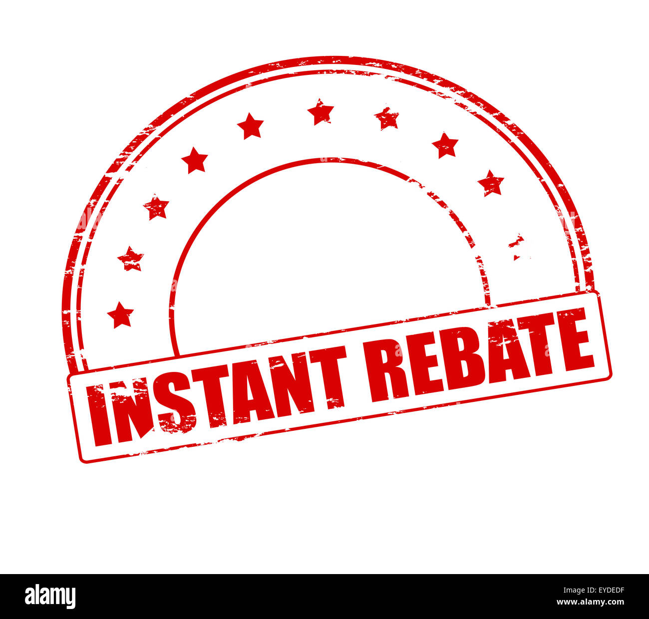 Rubber stamp with text instant rebate inside, vector illustration Stock ...