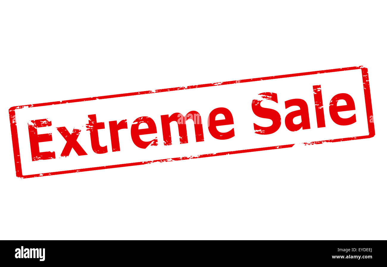 Rubber stamp with text extreme sale inside, vector illustration Stock ...
