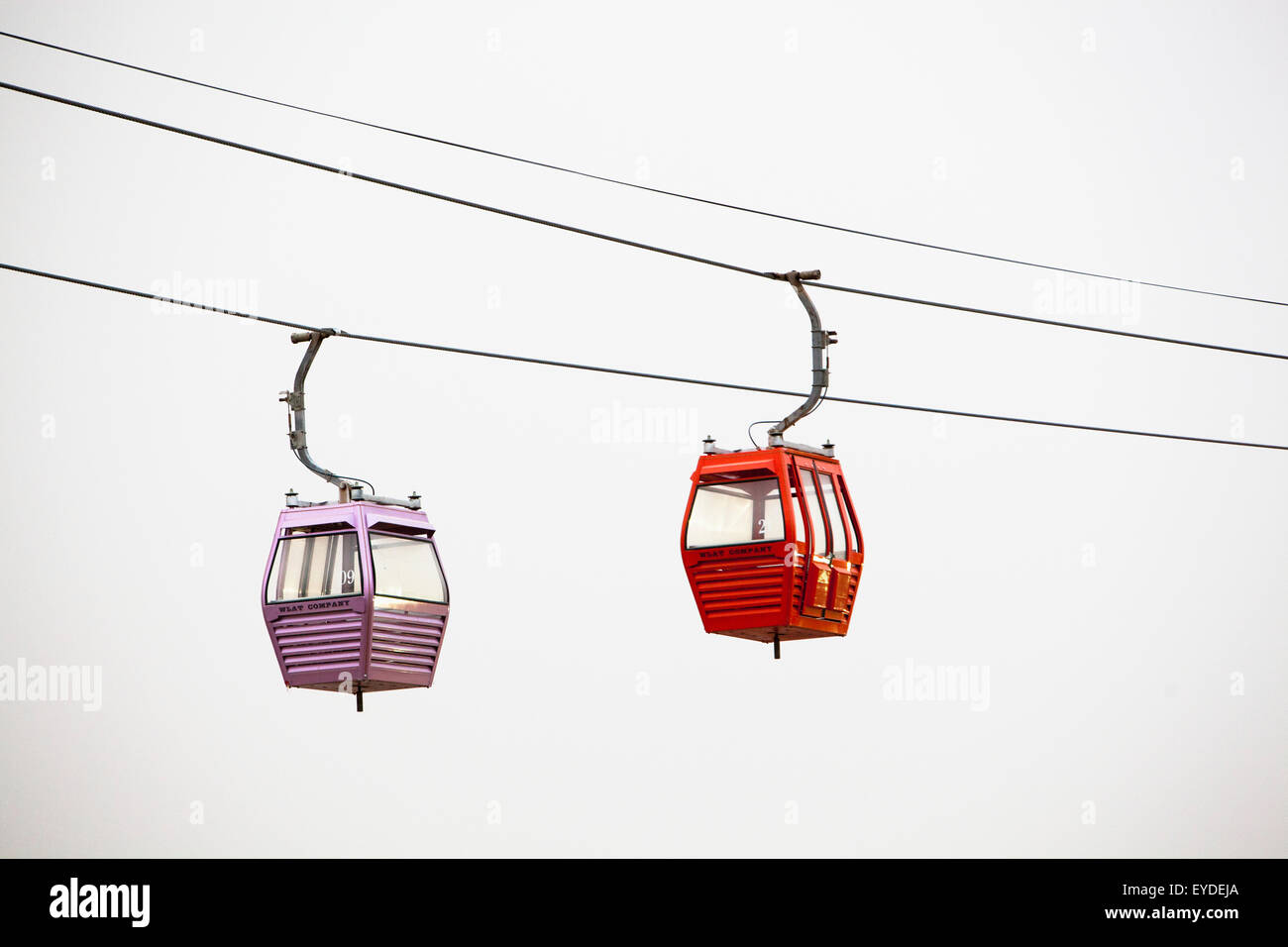 Aerial Trams At Shanadar Park, Erbil, Iraqi Kurdistan, Iraq Stock Photo ...