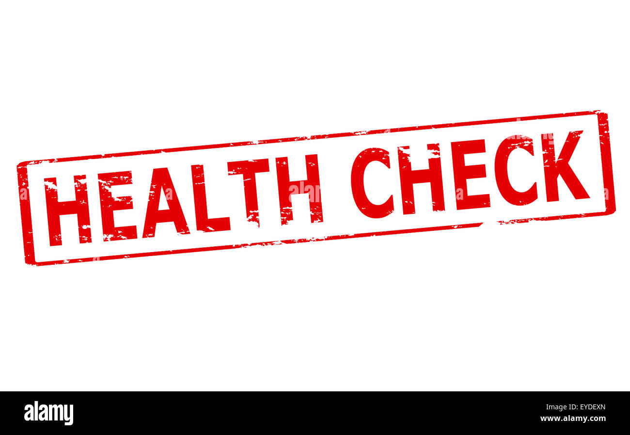Rubber stamp with text health check inside, vector illustration Stock ...