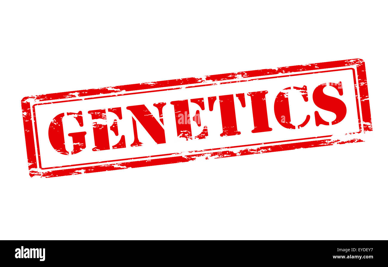 Rubber stamp with word genetics inside, vector illustration Stock Photo ...