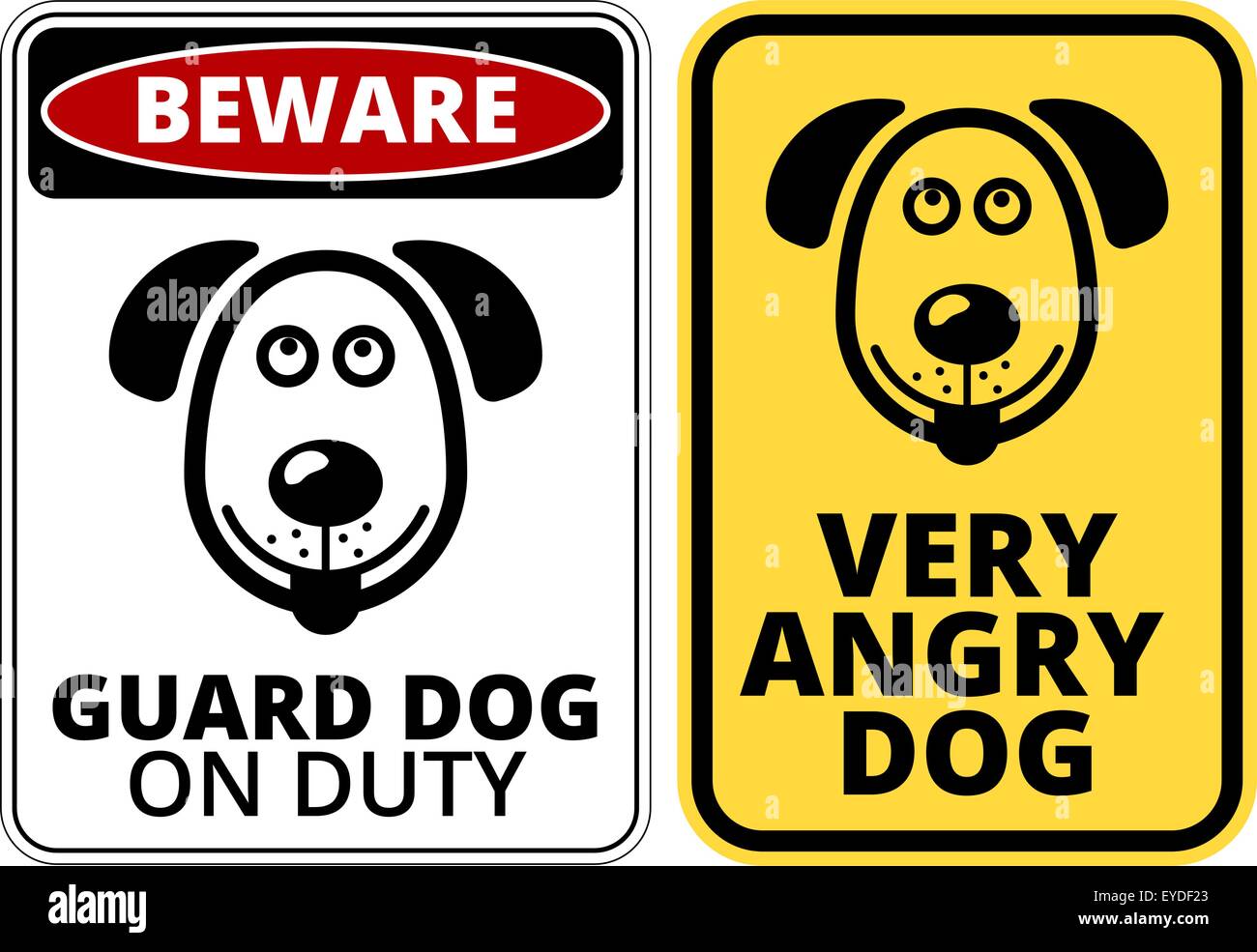 Aware of dog Stock Vector Images - Alamy