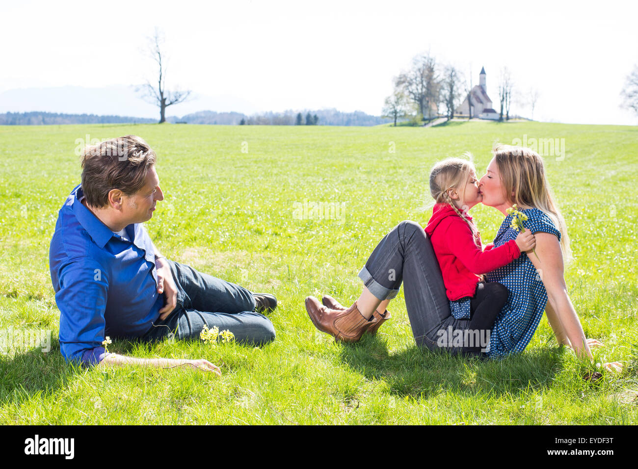Father daughter relaxing in hi-res stock photography and images - Alamy