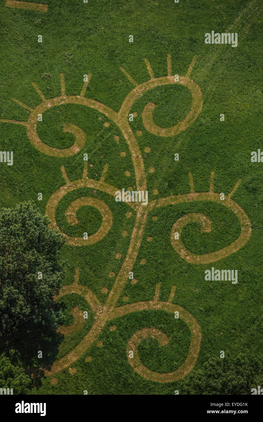 Landscape gardening, aerial view Stock Photo - Alamy