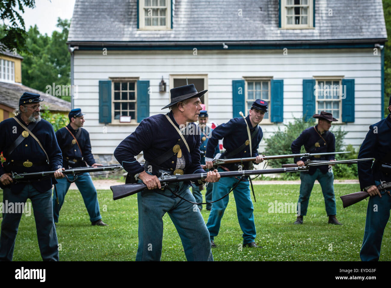 Lancaster, Pennsylvania, USA. 26th July, 2015. Civil War encampment ...