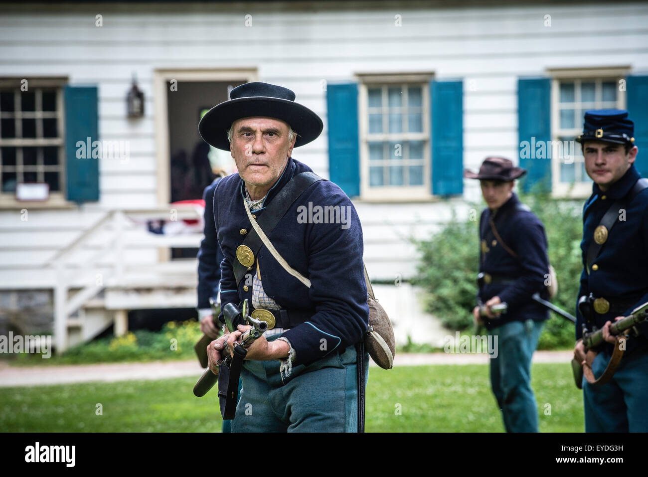 Lancaster, Pennsylvania, USA. 26th July, 2015. Civil War encampment ...