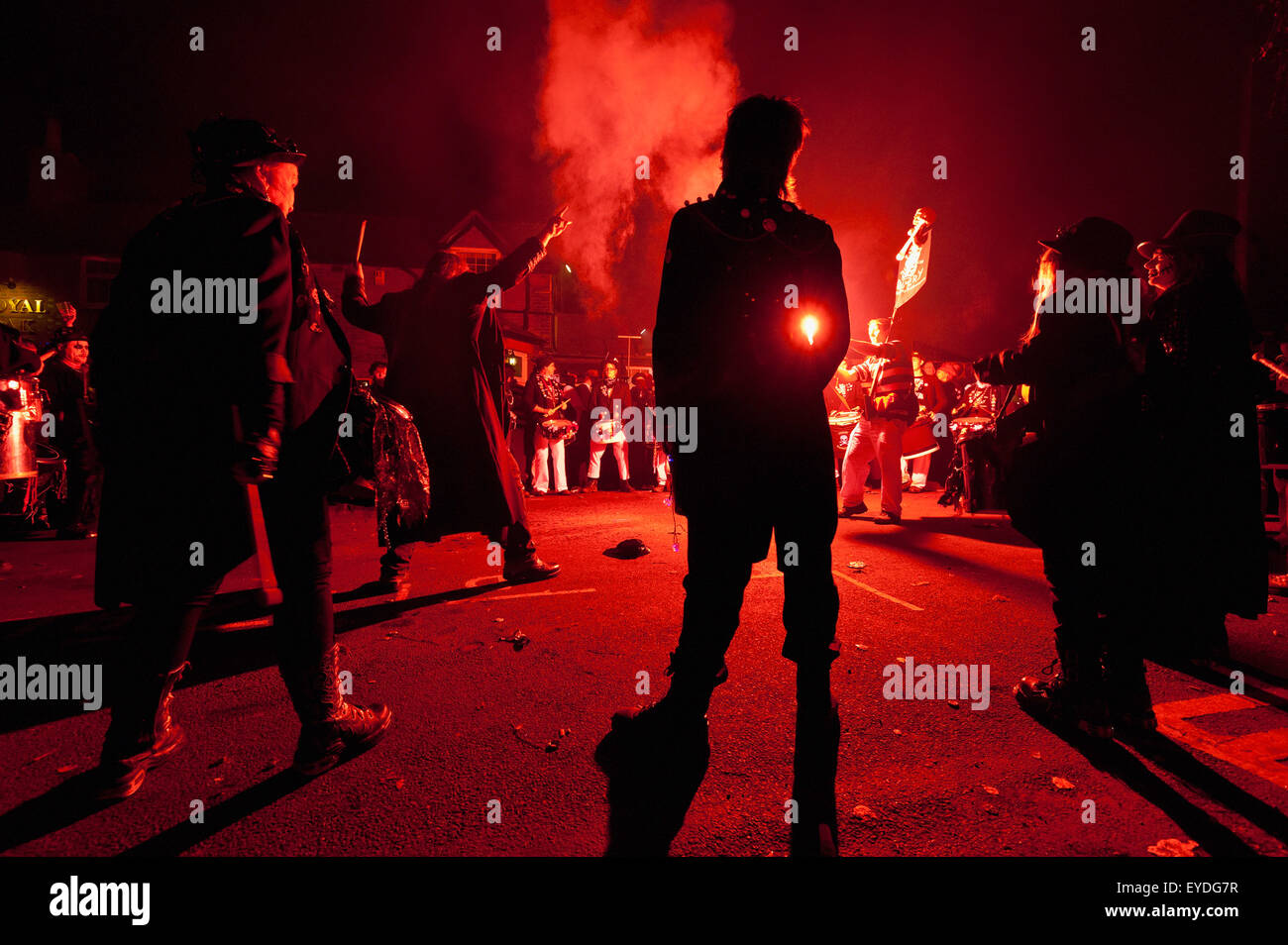 Lit red flare hi-res stock photography and images - Alamy