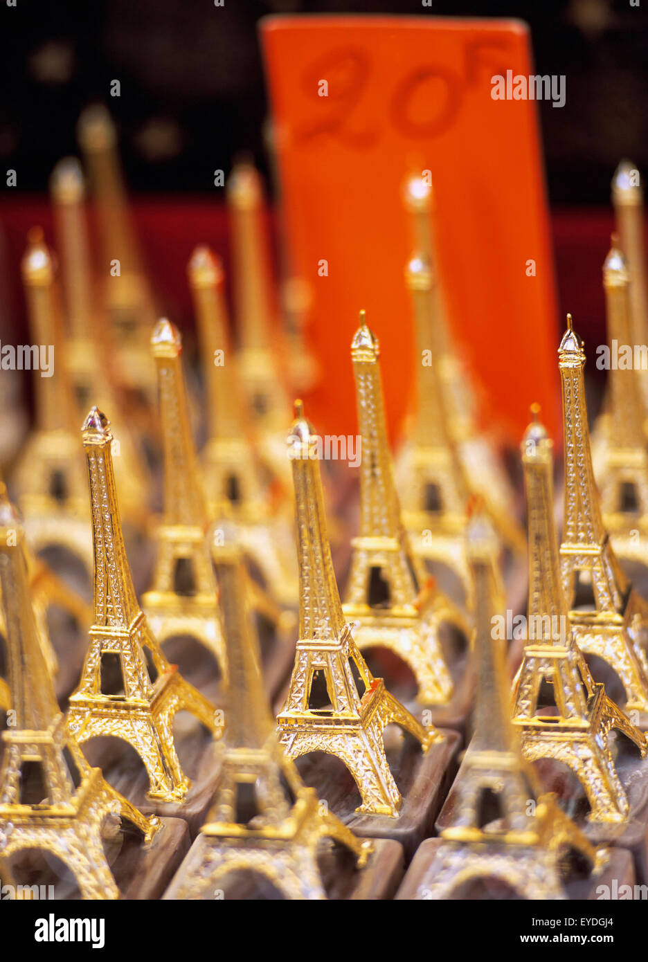 Statues Of The Eiffel Tower, Paris, France Stock Photo - Alamy