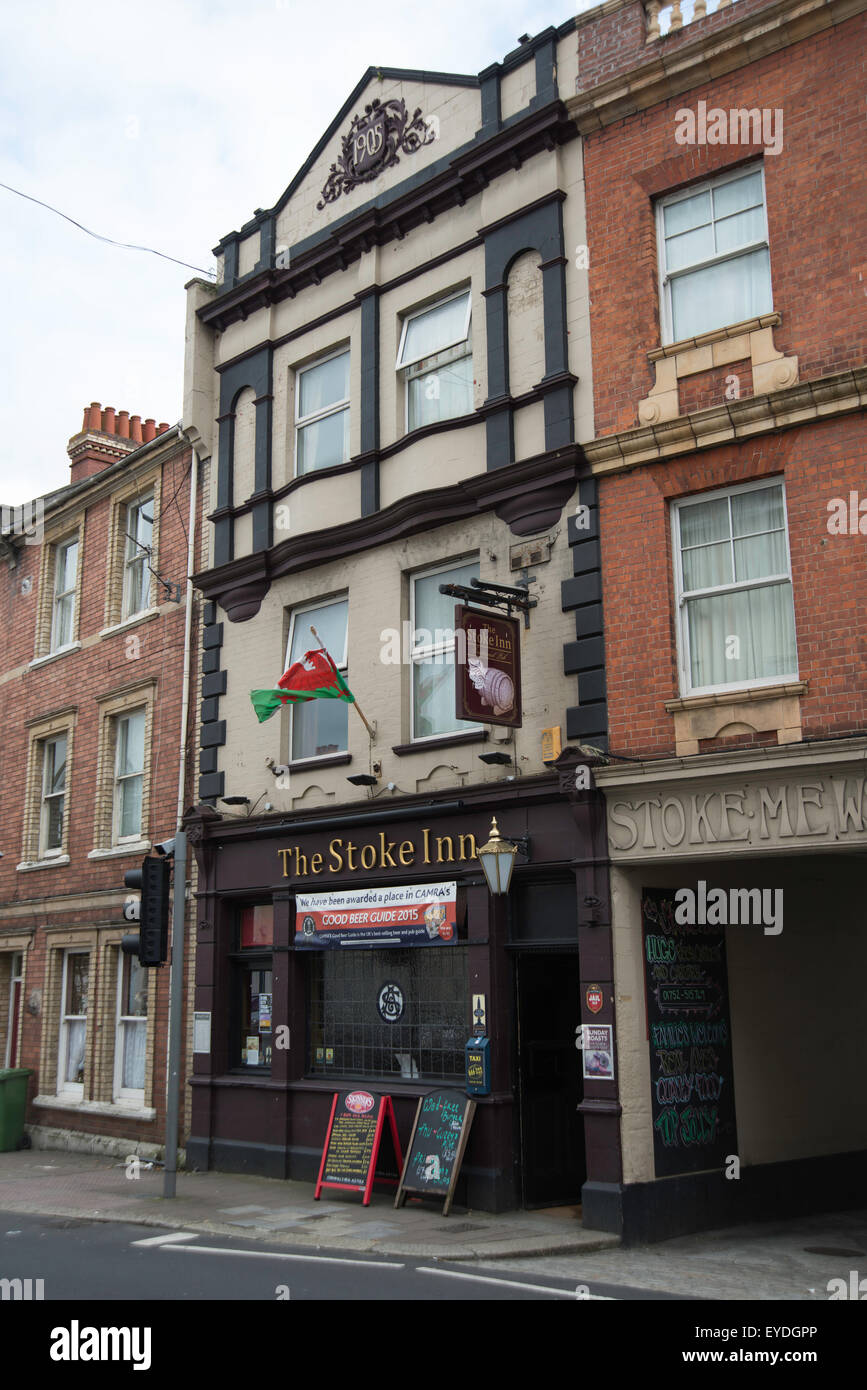 External roadside view of The Stoke Inn Stoke Village Plymouth Stock ...