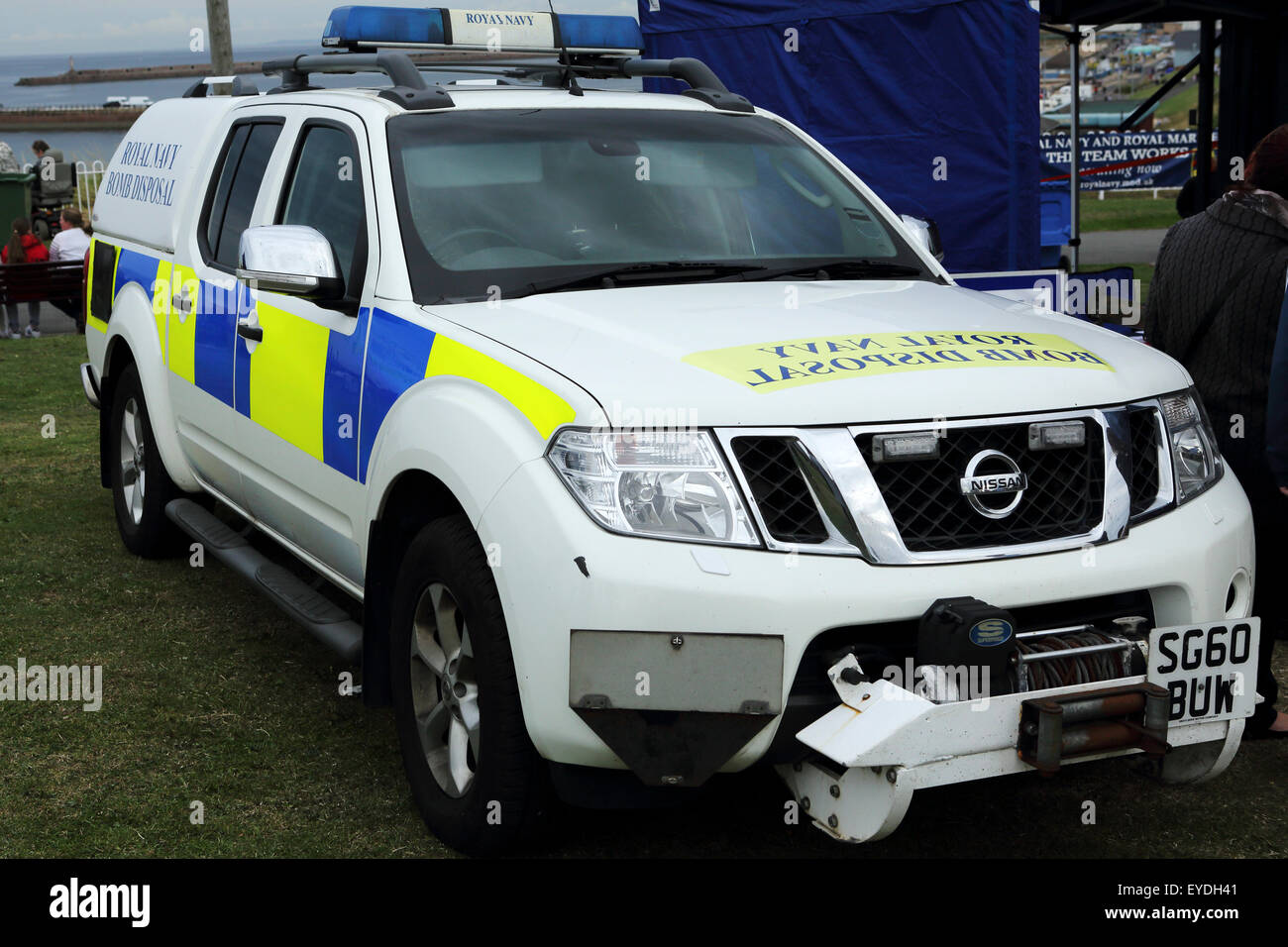 A Royal Navy Bomb Disposal vehicle in Sunderland, England Stock Photo ...