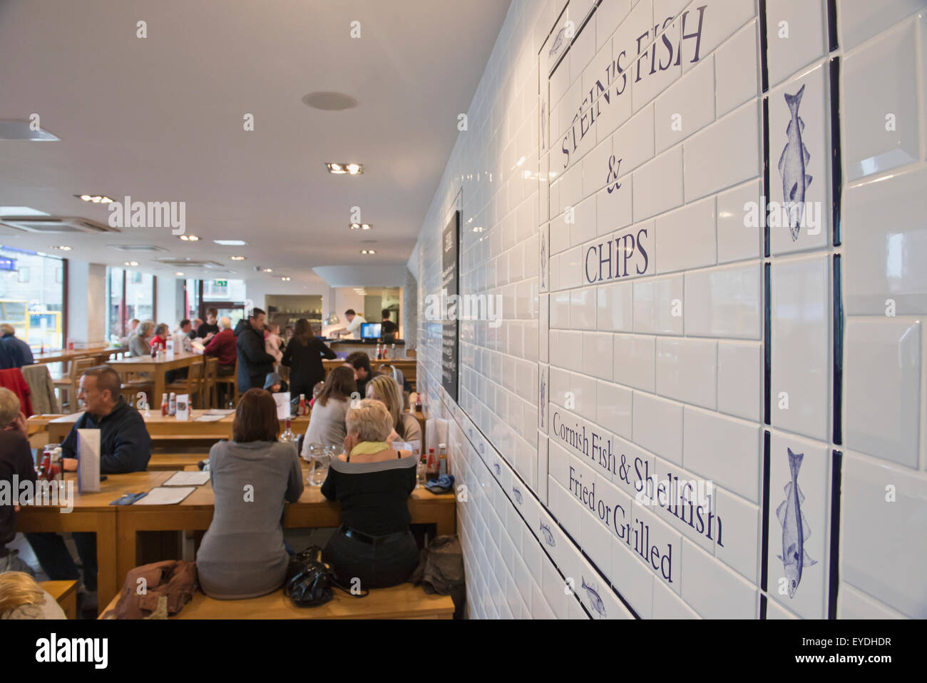 United Kingdom, England, Cornwall, TV celebrity chef Rick Stein's Fish ...