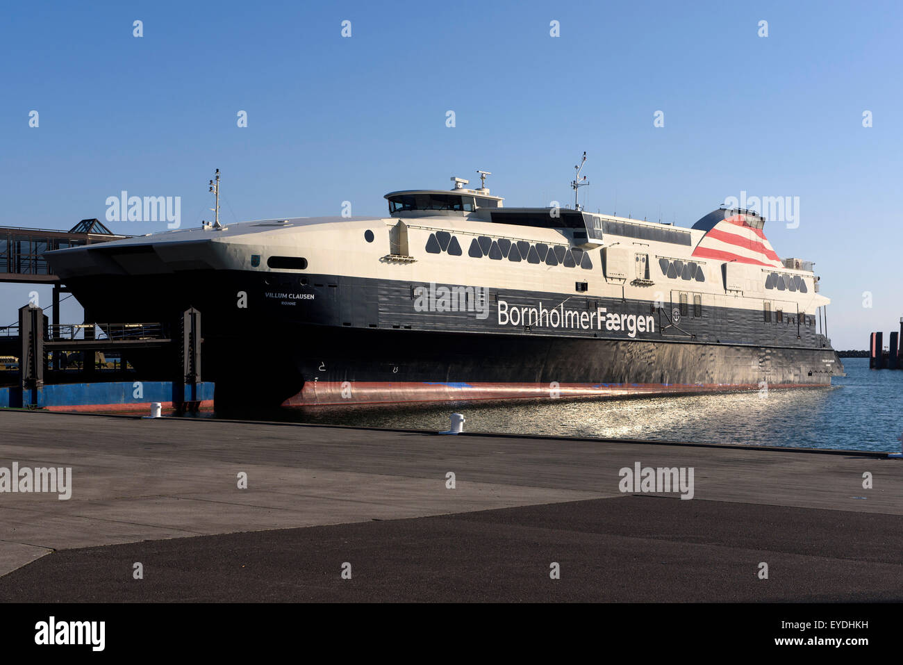 Ferry in the Port of Roenne, Isle of Bornholm, Denmark Stock Photo - Alamy