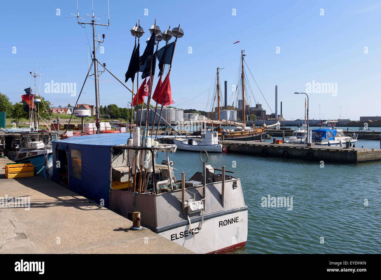 Port of Roenne, Isle of Bornholm, Denmark Stock Photo - Alamy
