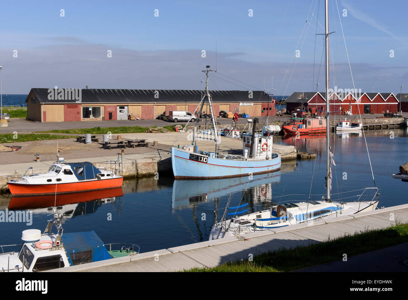 Port of Hasle, Isle of Bornholm Denmark Stock Photo - Alamy