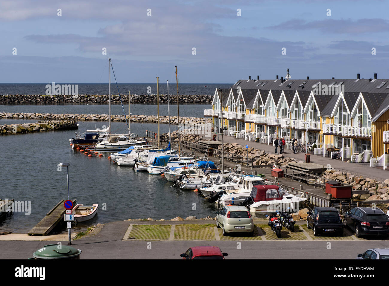 Cottages at port of Hasle, Isle of Bornholm Denmark Stock Photo - Alamy
