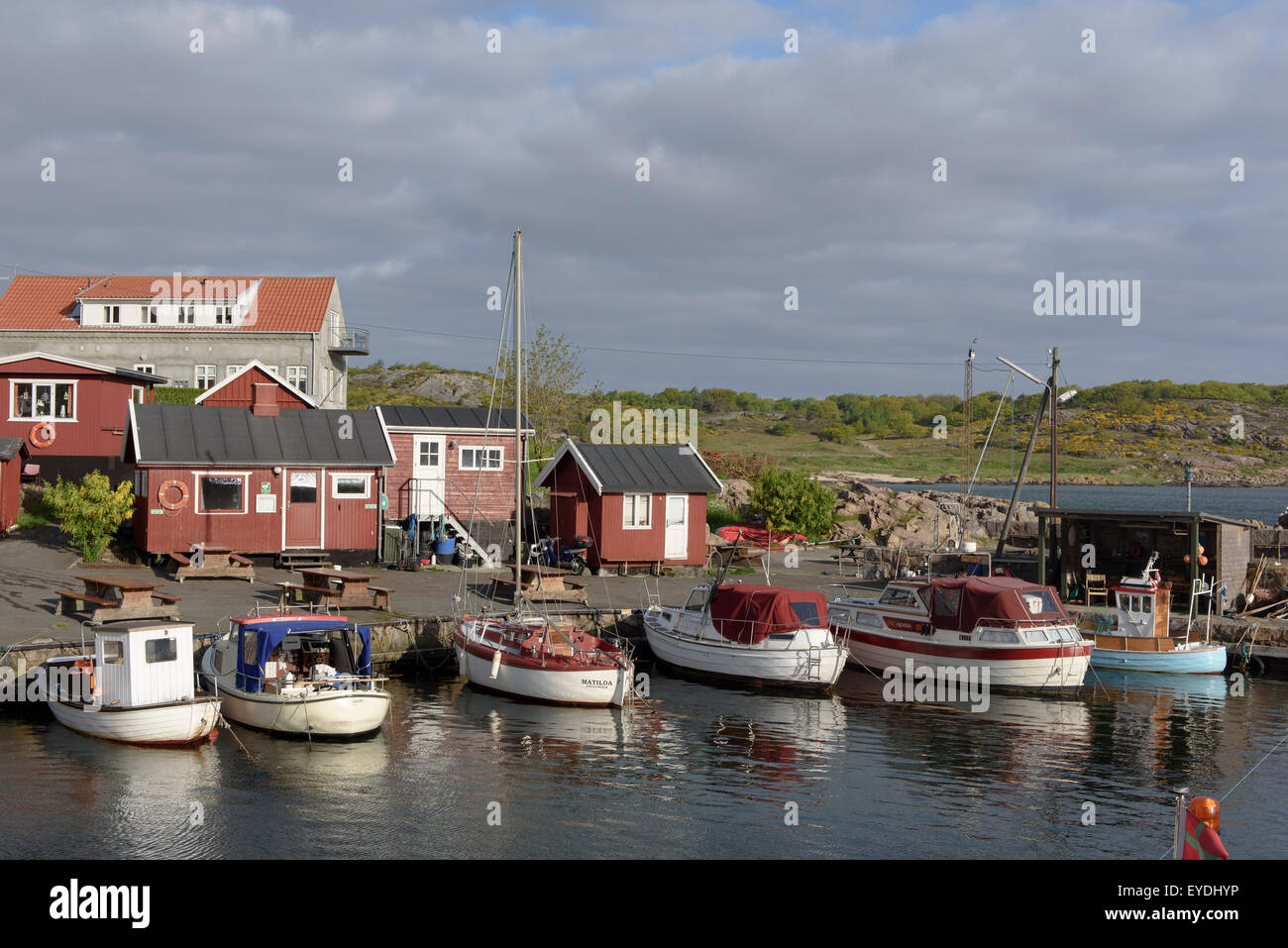 Port of Sandvig, Isle of Bornholm, Denmark Stock Photo - Alamy