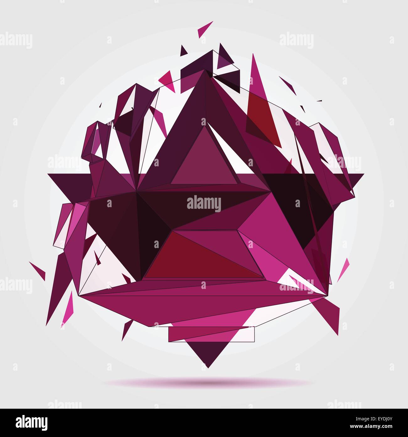 Crushed geometric object Stock Vector Image & Art - Alamy