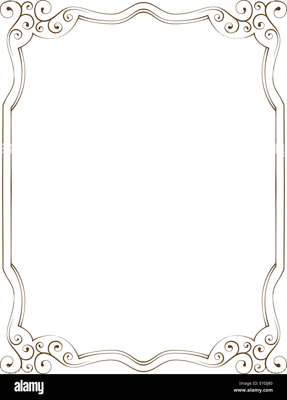 vector vertical frame. Element for graphic design Stock Vector Image ...