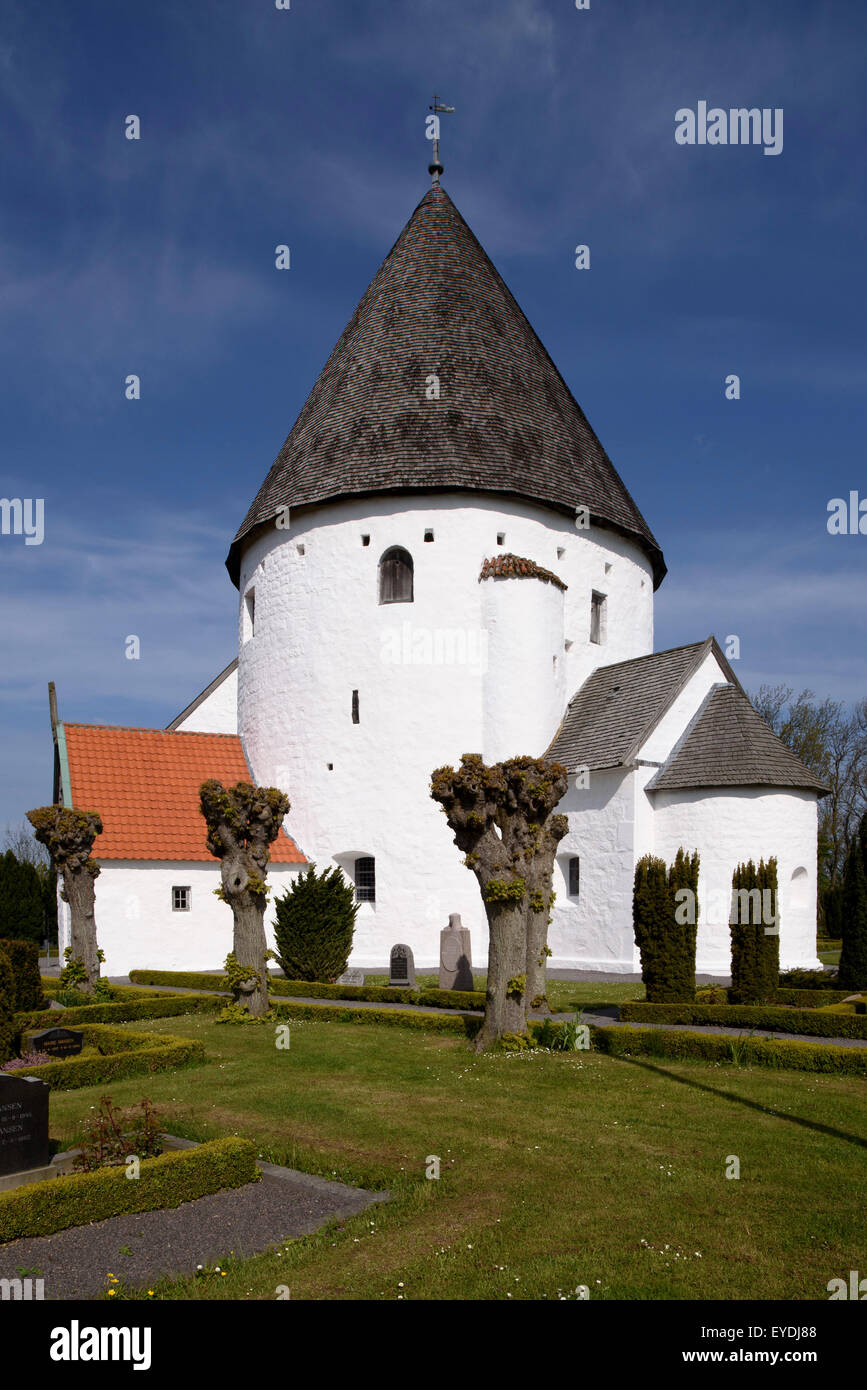 Romanesque Ols Kirke in Olsker , Isle of Bornholm Denmarkound church ...