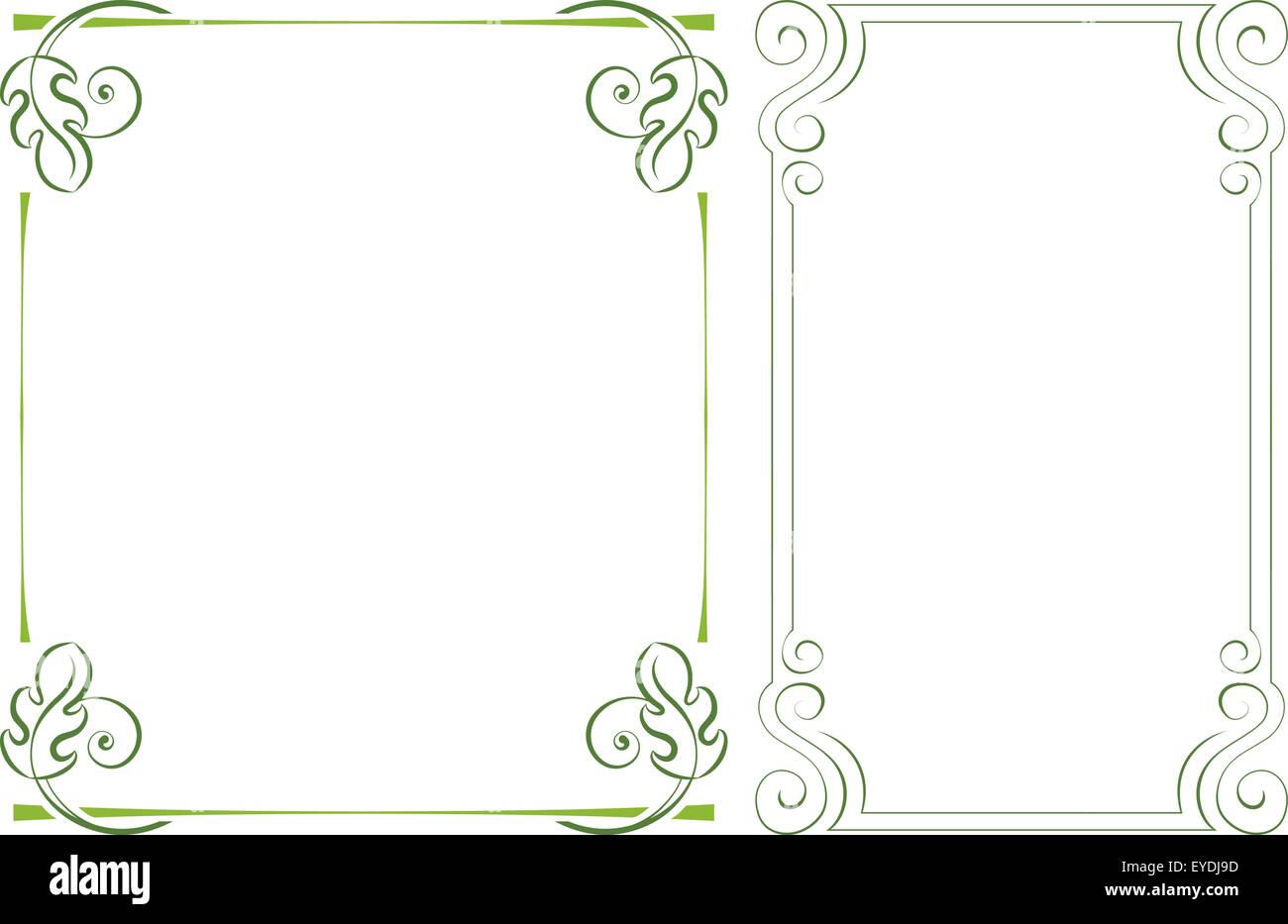 set vector vertical frame. Element for graphic design Stock Vector ...