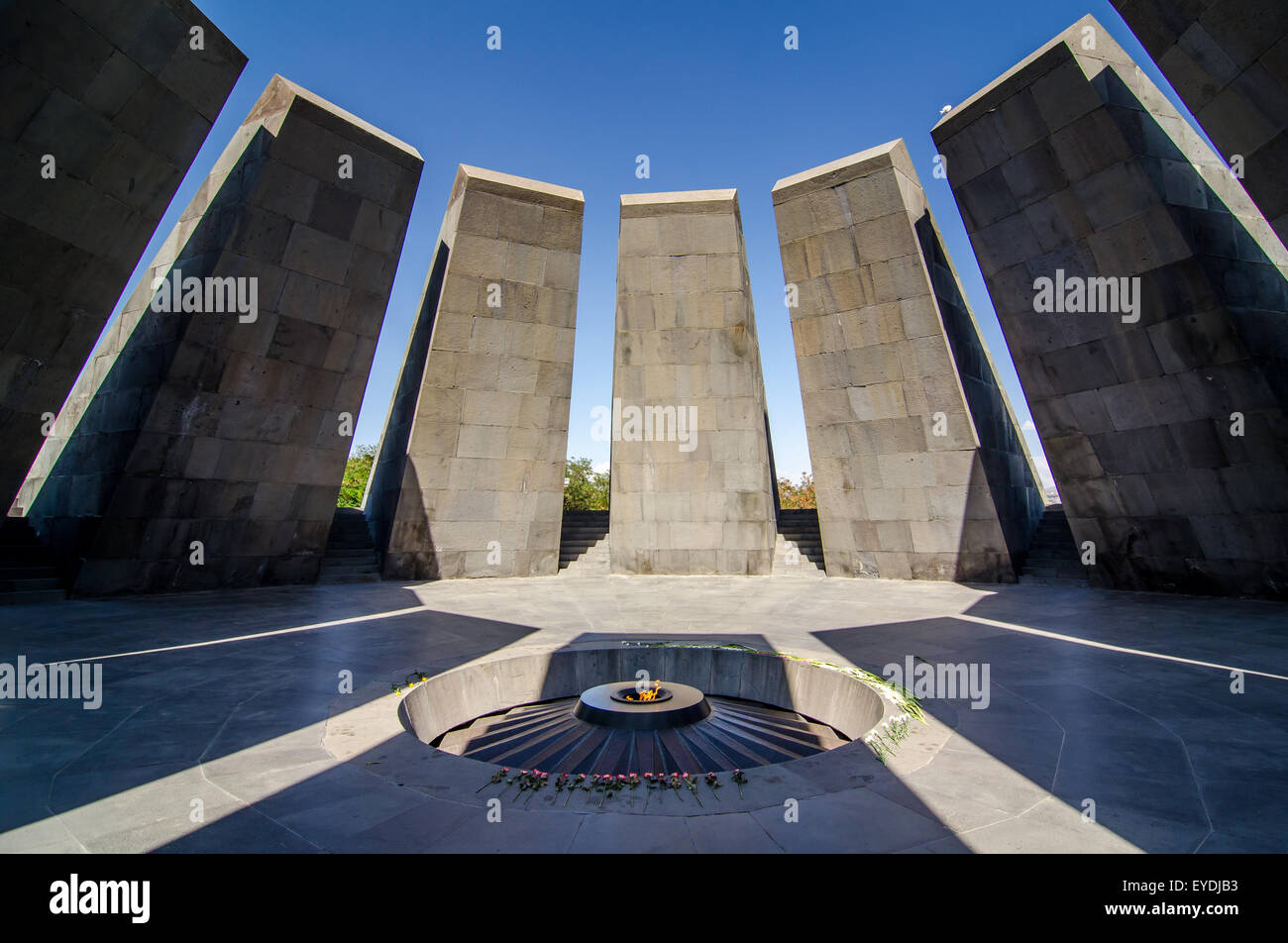 Memorial dedicated to victims of genocide located in Yerevan showcases ...