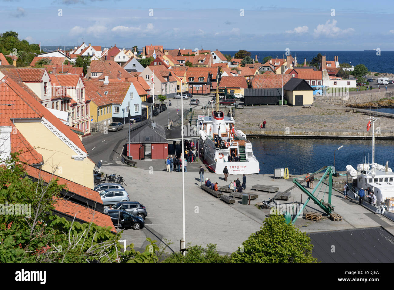 port of Gudhjem, Isle of Bornholm Denmark Stock Photo - Alamy