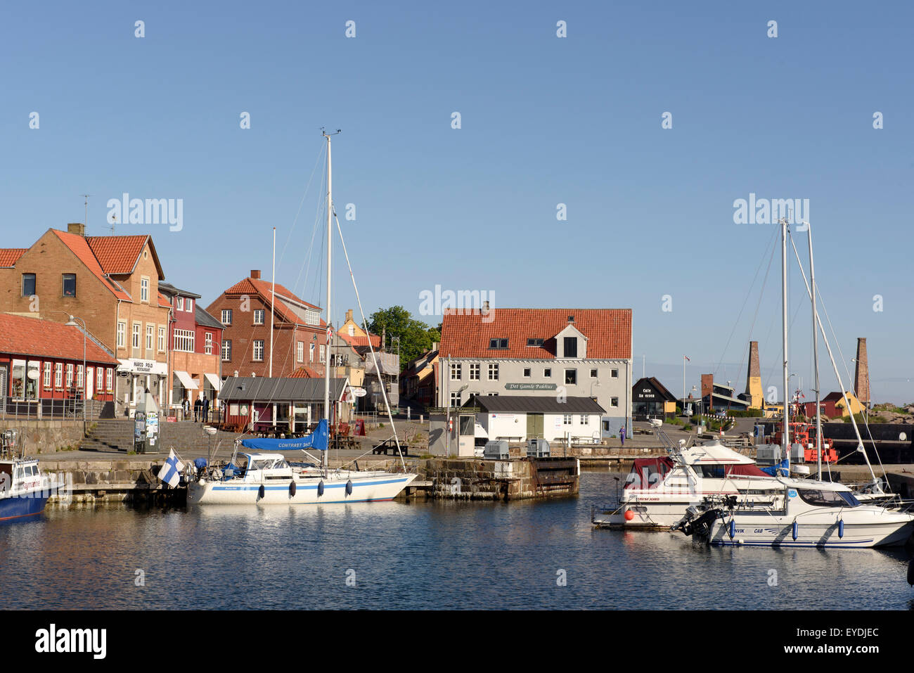 port of Gudhjem, Isle of Bornholm Denmark Stock Photo - Alamy
