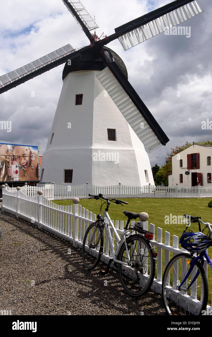 windmill in Årsdale, Isle of Bornholm Denmark Stock Photo - Alamy