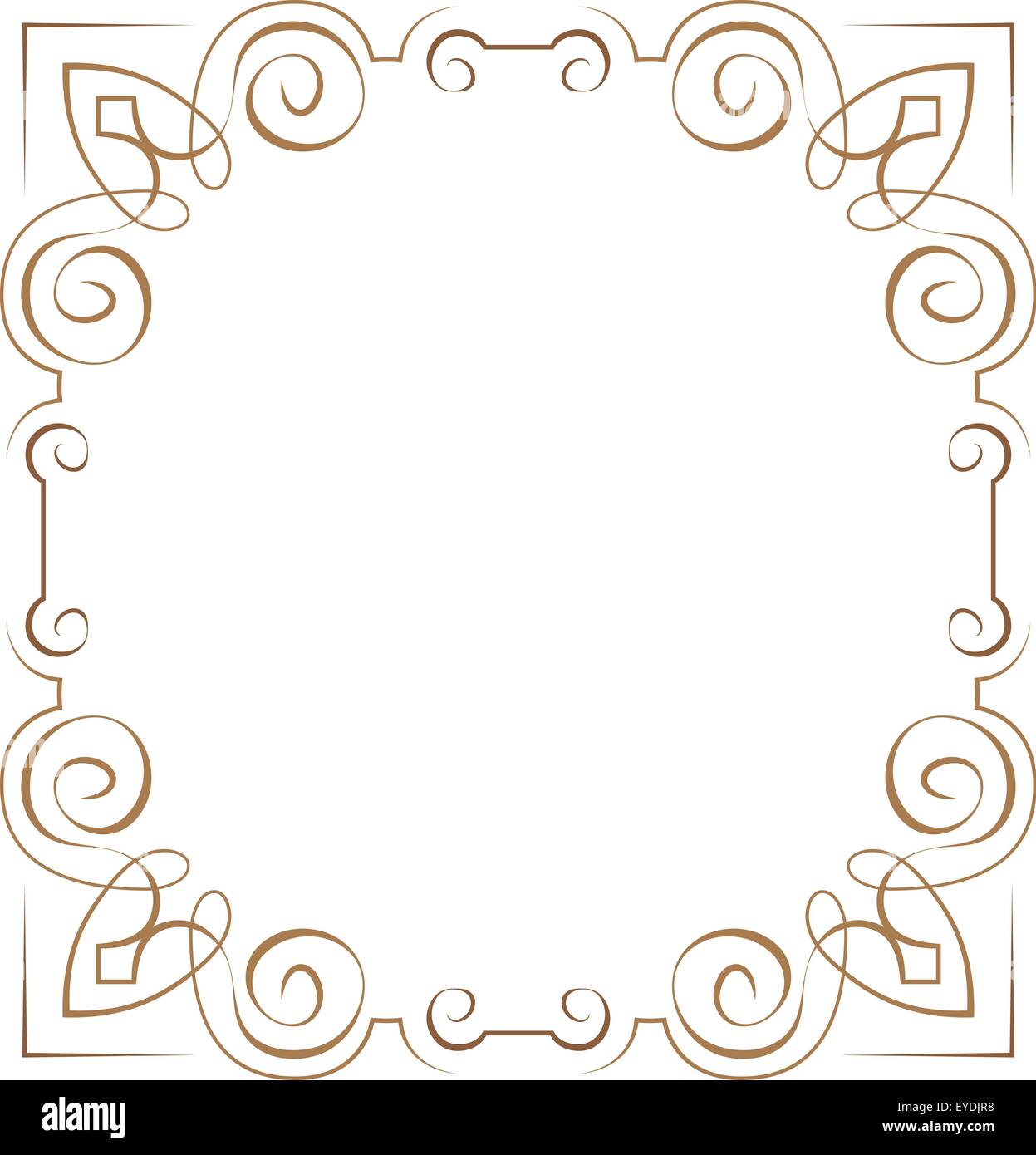 Curly borders vector vectors hi-res stock photography and images - Alamy