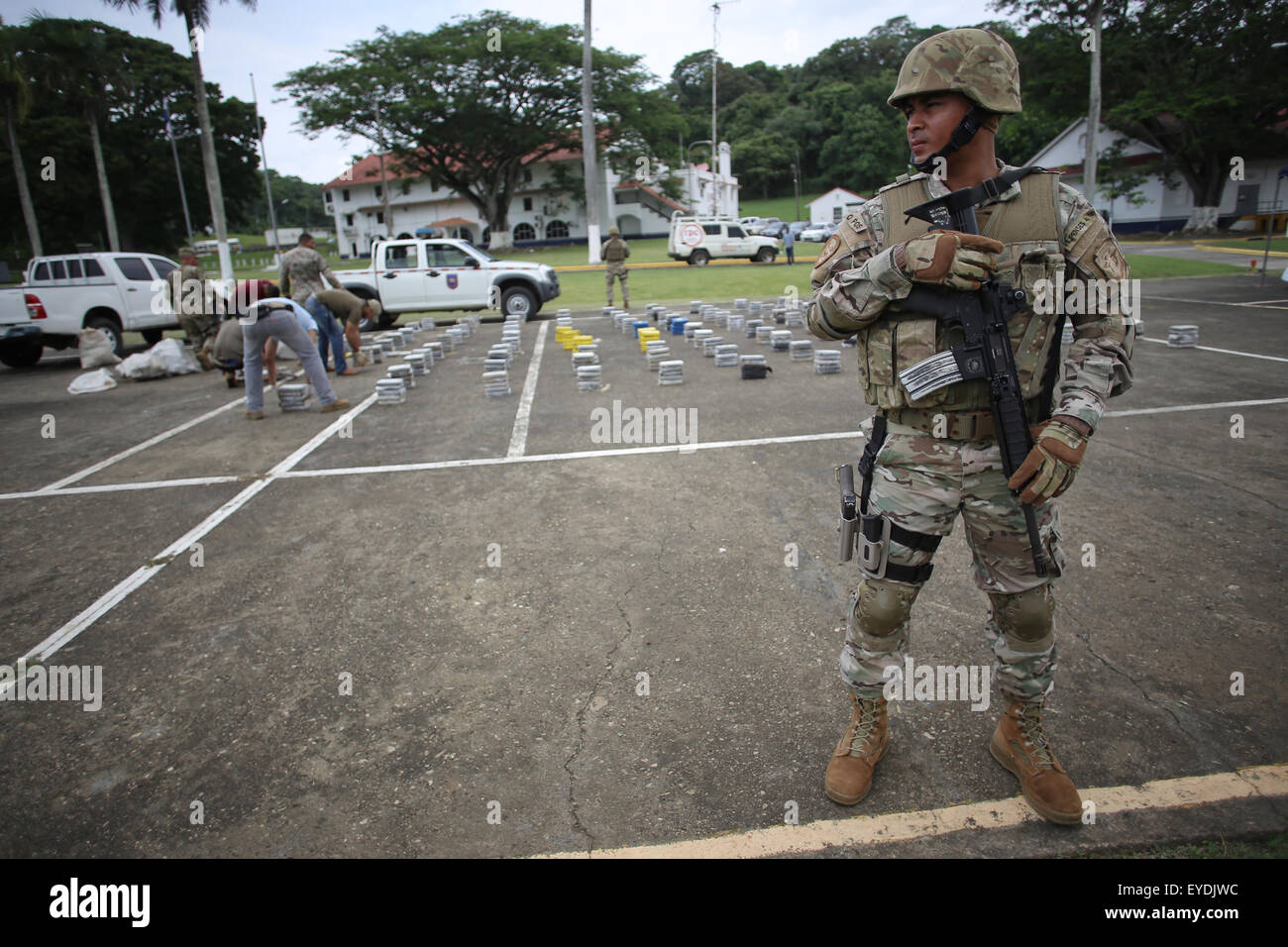 Panama City, Panama. 27th July, 2015. Elements of the National Air and ...