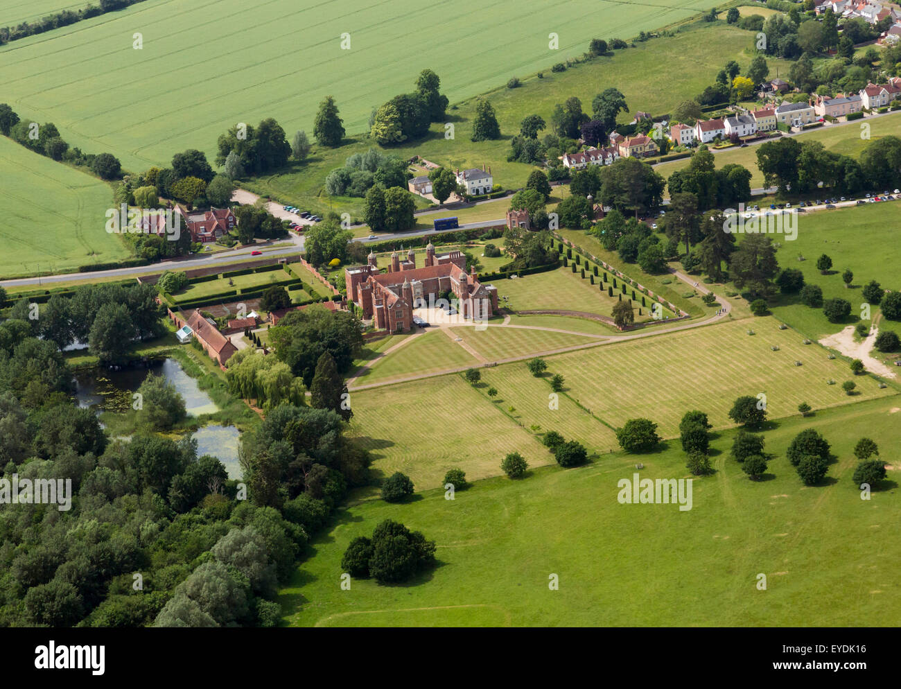 Melford Hall at Long Melford, Suffolk, UK Stock Photo - Alamy