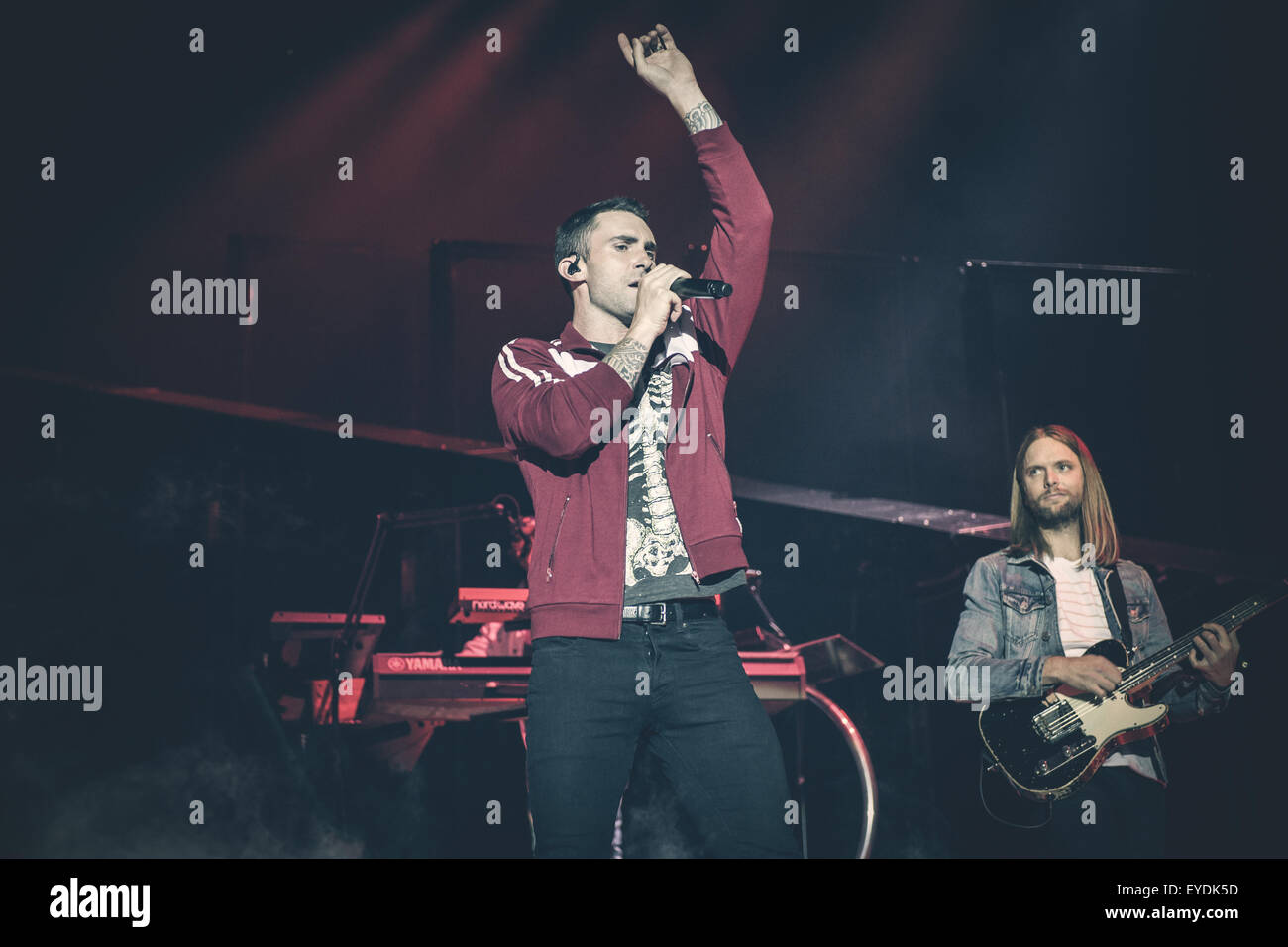 Maroon 5 performing live on stage at The SSE Arena Wembley Featuring ...