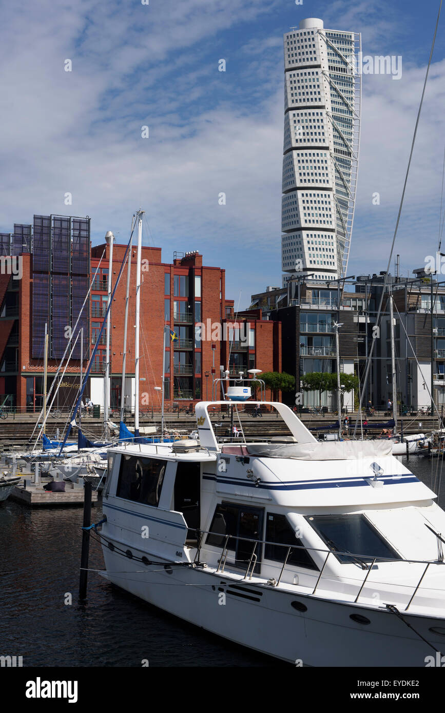 Skyscraper Turning Torso (Architect Santiago Calatrava) at Westport in ...