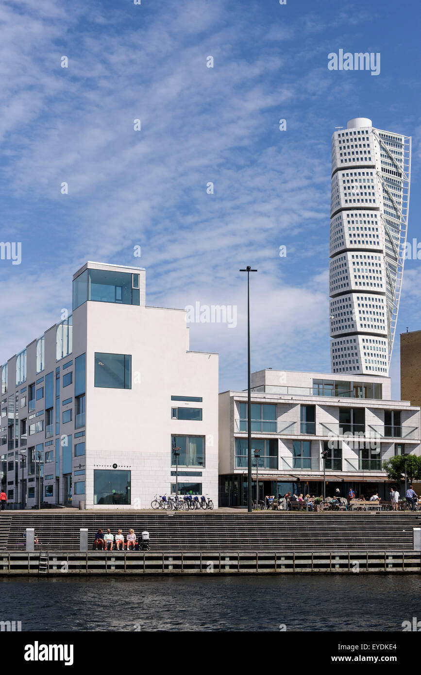 Skyscraper Turning Torso (Architect Santiago Calatrava) at Westport in ...
