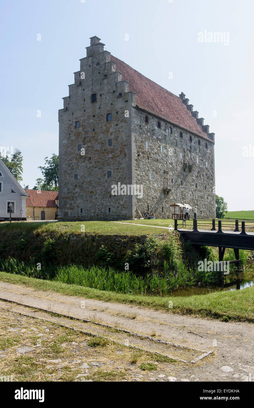 Castle Glimmingehus (1.500) near Simrisham, province Skåne, Sweden ...