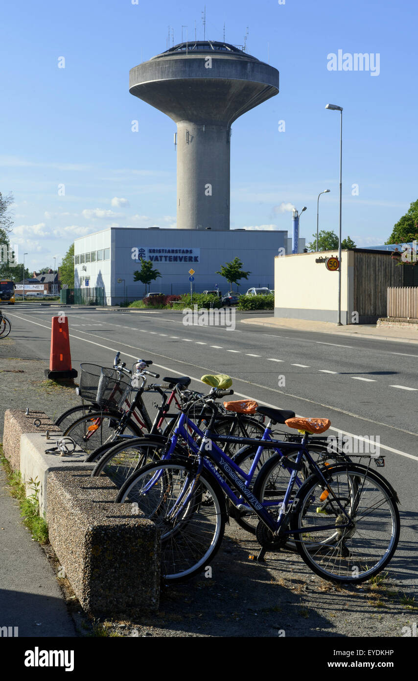 water tower Vattenverk in Kristianstad, Province Skåne, Sweden Stock ...