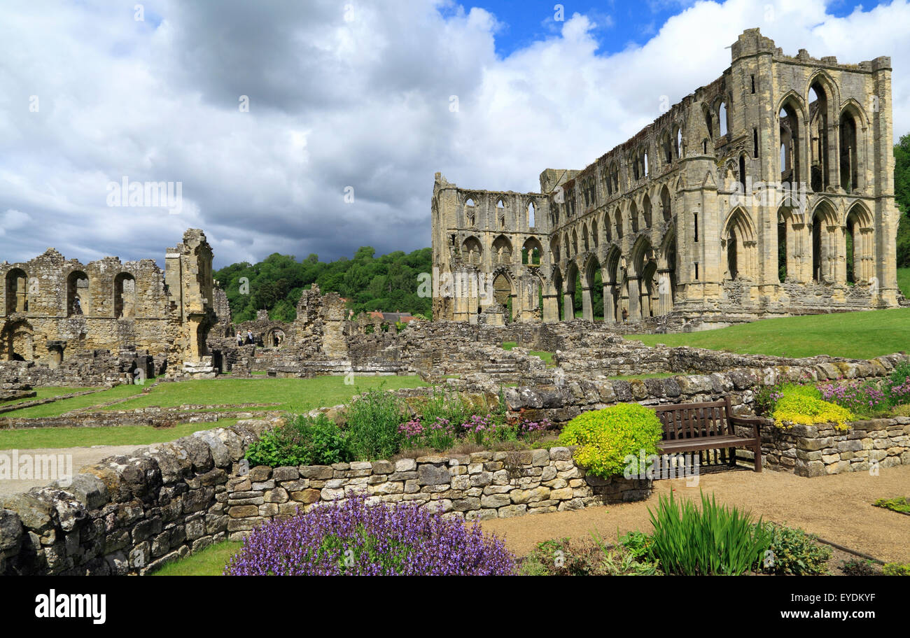 Rievaulx Abbey, Medieval Cistercian monastery, monastic ruins, English ... Rievaulx Abbey, Medieval Cistercian monastery, monastic ruins, English ...