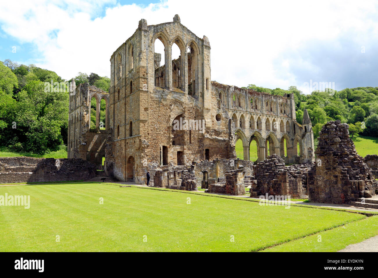 Rievaulx Abbey, Medieval Cistercian monastery, monastic ruins, English ... Rievaulx Abbey, Medieval Cistercian monastery, monastic ruins, English ...