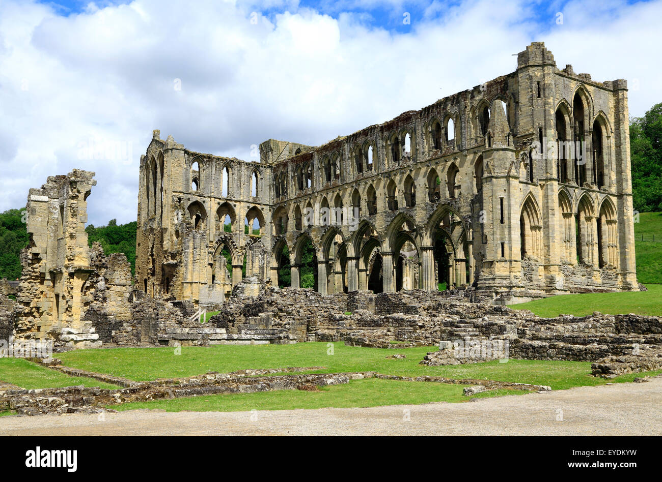 Rievaulx Abbey, Medieval Cistercian monastery, monastic ruins, English ... Rievaulx Abbey, Medieval Cistercian monastery, monastic ruins, English ...