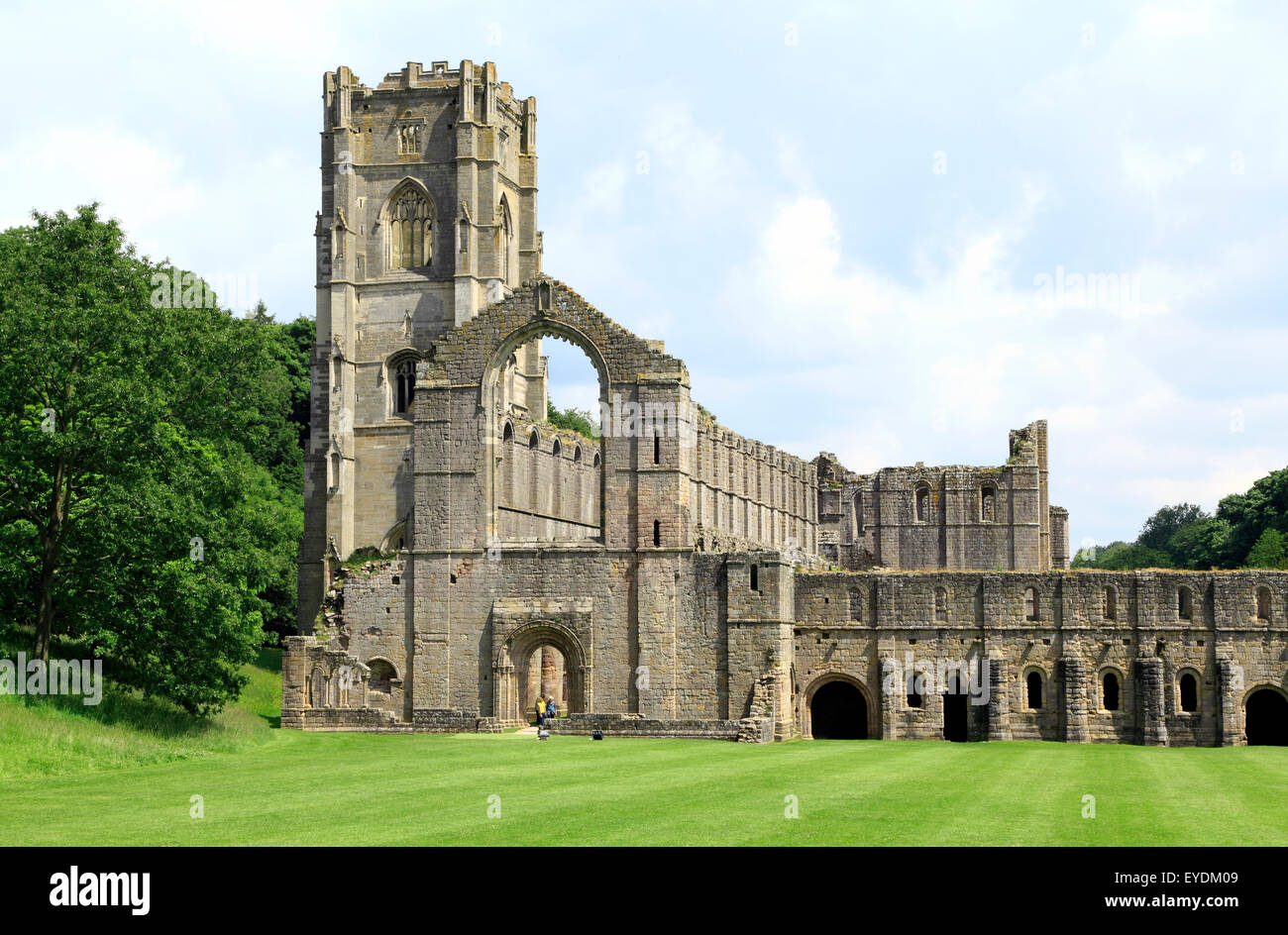 Fountains Abbey, medieval Cistercian monastery, monastic ruins, English ... Fountains Abbey, medieval Cistercian monastery, monastic ruins, English ...