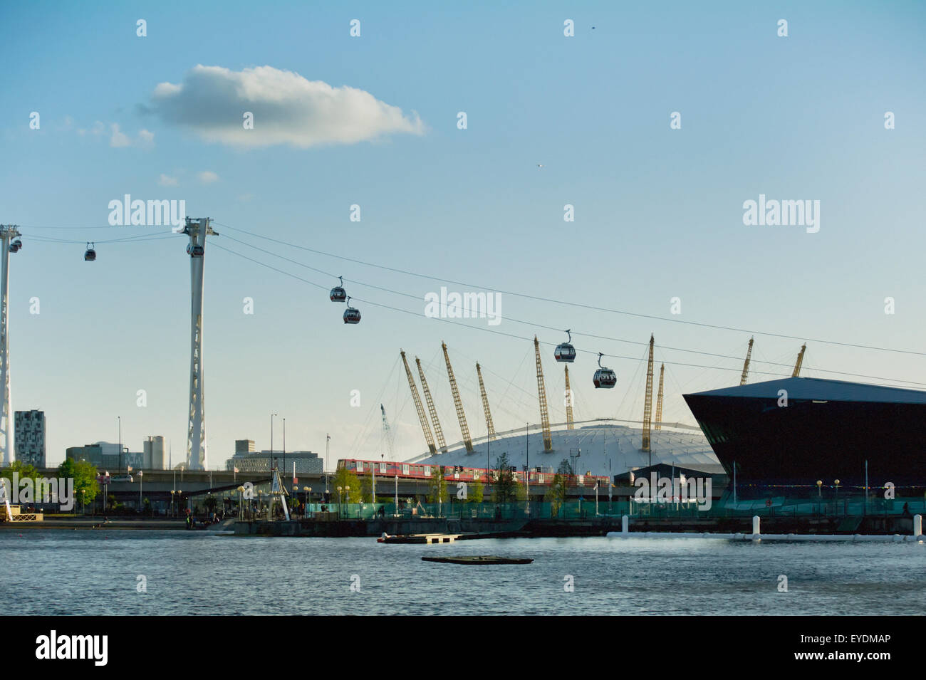 United Kingdom, O2 Arena Greenwich Emirates cable car; London Stock ...