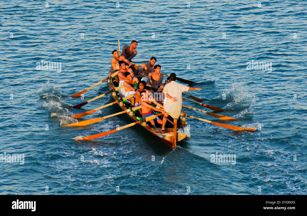 United Arab Emirates, Rowing boat racing contest; Ras Al Khaimah Stock ...