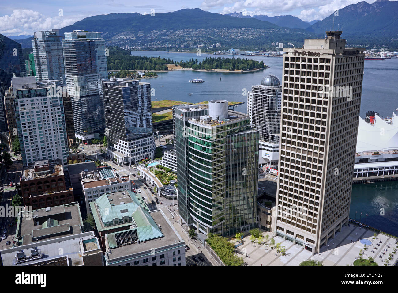 British Columbia, downtown Vancouver and Burrard Inlet Stock Photo - Alamy