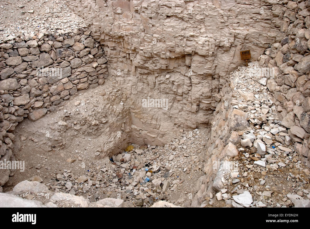 Luxor, Egypt, Valley of the Kings: the mysterious tomb 55 (KV55 Stock ...