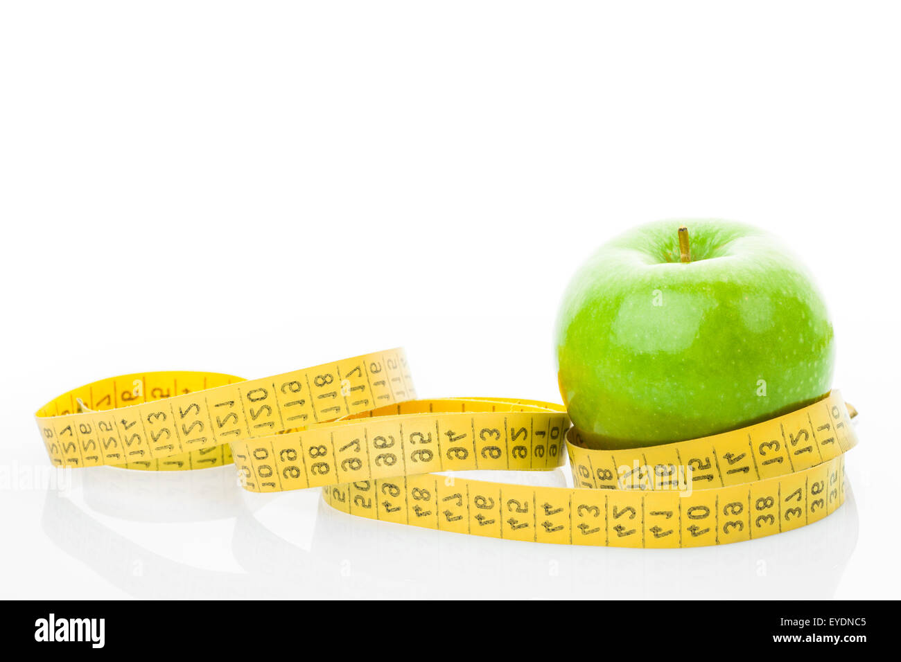apple with measuring tape Stock Photo - Alamy