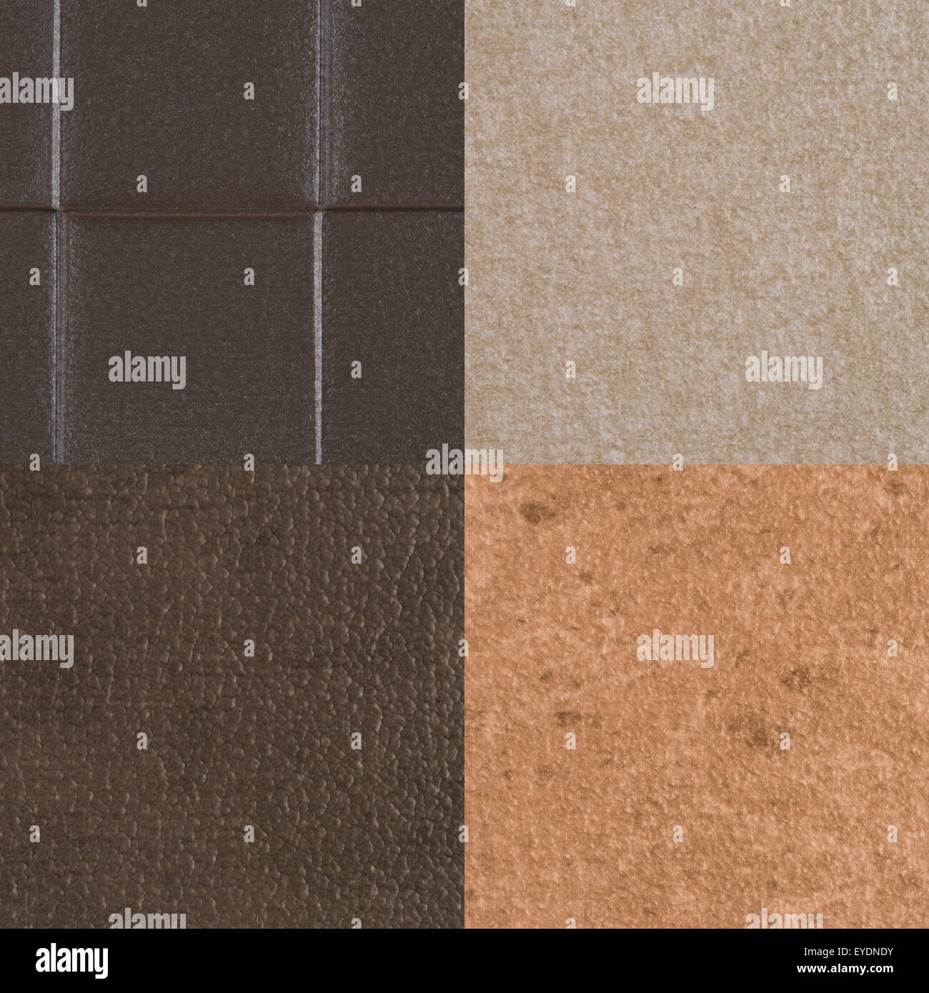 Set of brown vinyl samples, texture background Stock Photo - Alamy