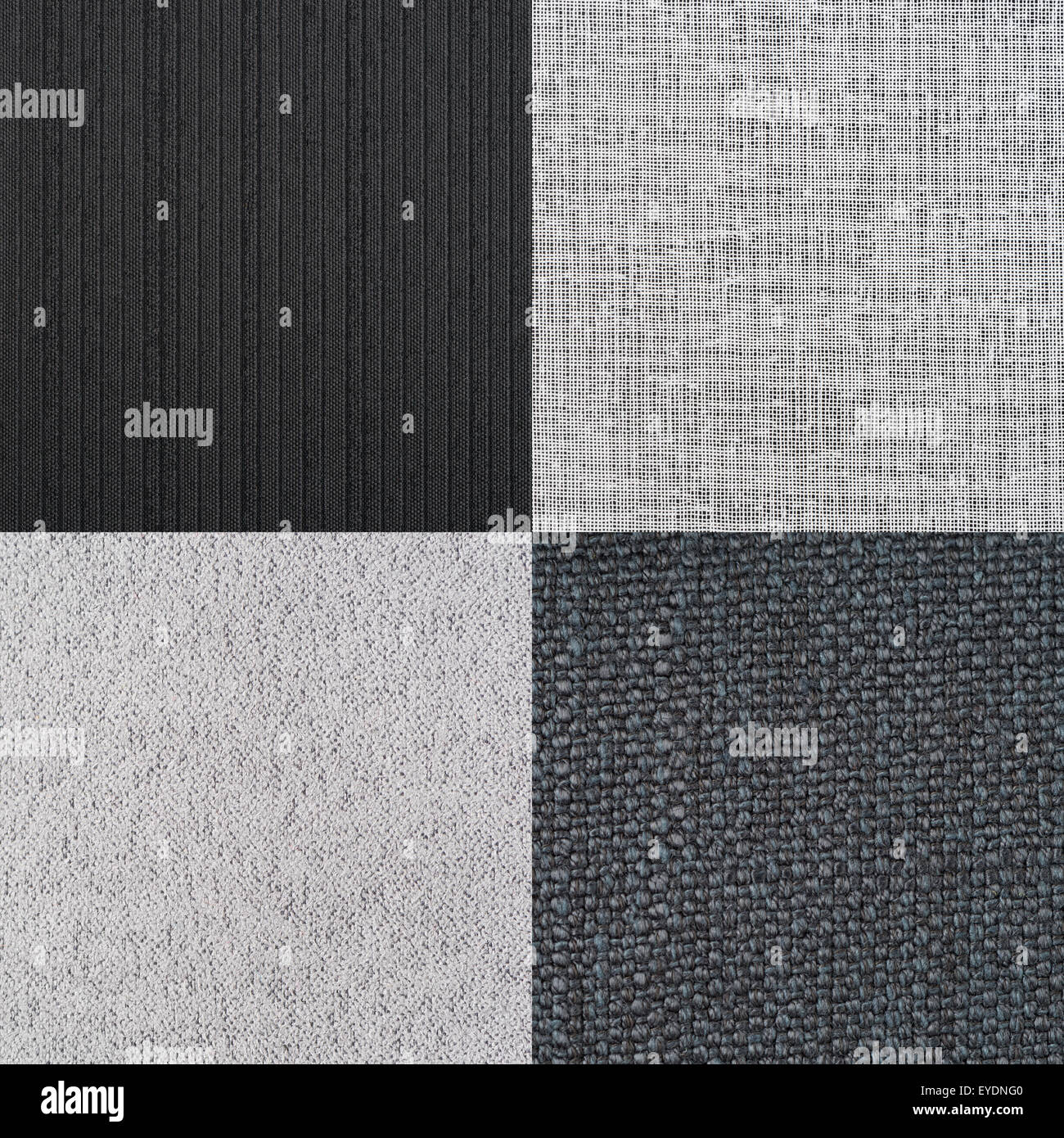 Set of grey fabric samples, texture background Stock Photo - Alamy