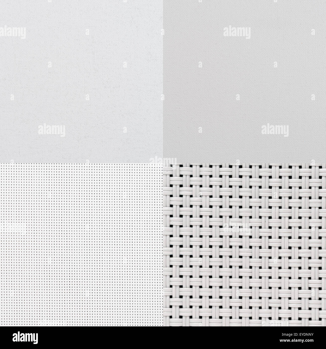 Set of white vinyl samples, texture background Stock Photo - Alamy